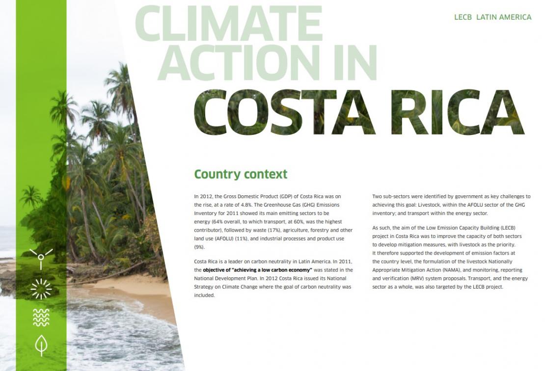 LECB Programme Impact and Results: Costa Rica | UNDP Climate Promise